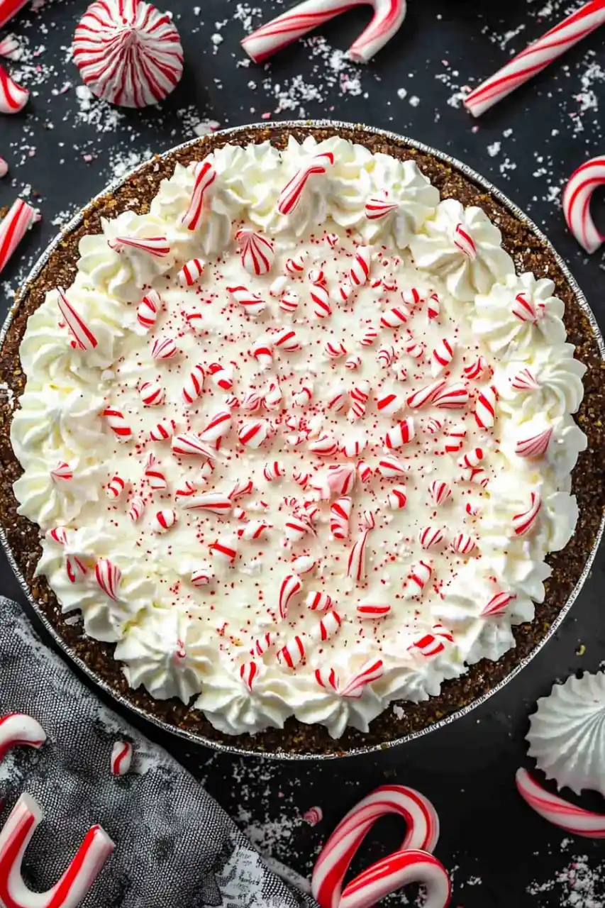 Bakers Square Candy Cane Pie - FoodieVista